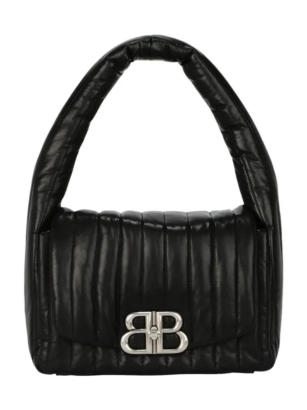 Balenciaga Quilted Monaco Sling Small Bag - Black