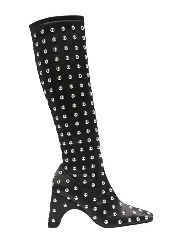 Coperni Studded Bridge Stretch Boots - Black