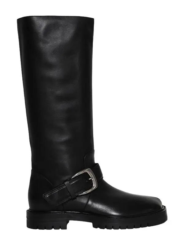 MAISON MARGIELA Tabi County Knee Boot - Black