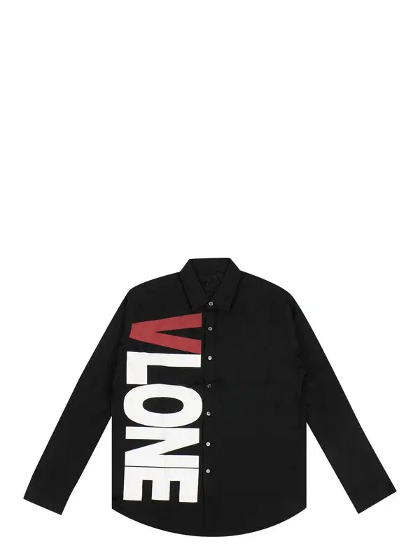 VLONE Long-sleeve Button-up Shirt - Black
