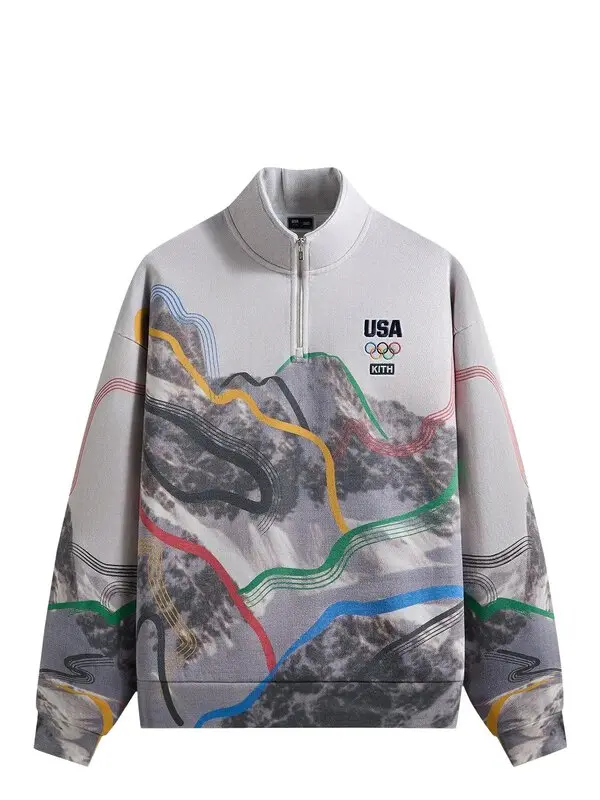 Kith For Team Usa Winter Mountain Quarter Zip - White
