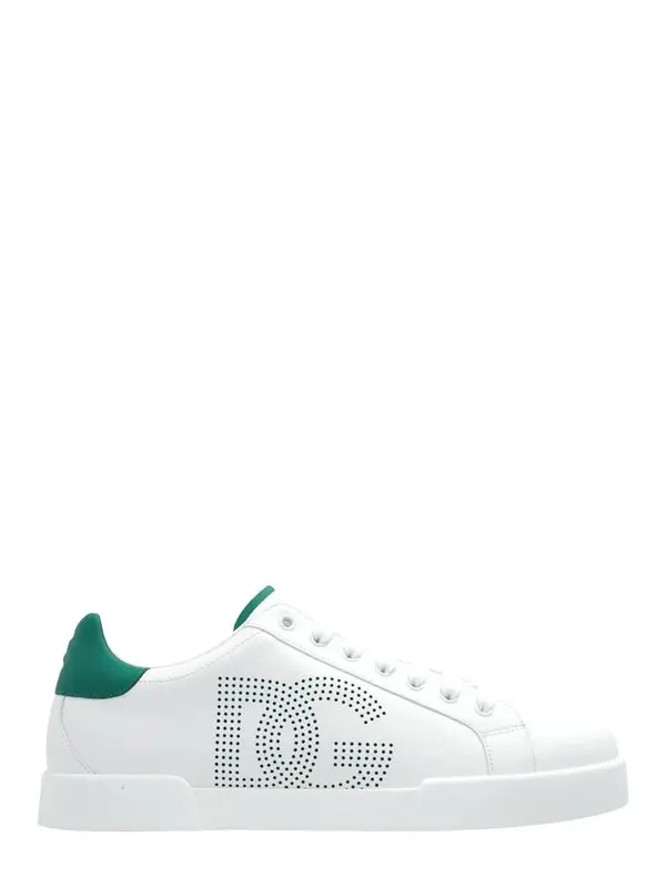 Dolce & Gabbana Portofino Calfskin Sneaker - White