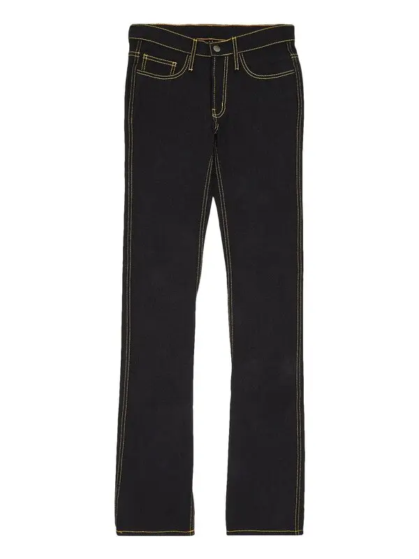 VLONE Contrast Stitch Denim Jeans - Black