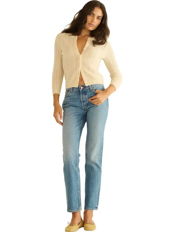 DÔEN Diana Mid Rise Jean - Marville Wash