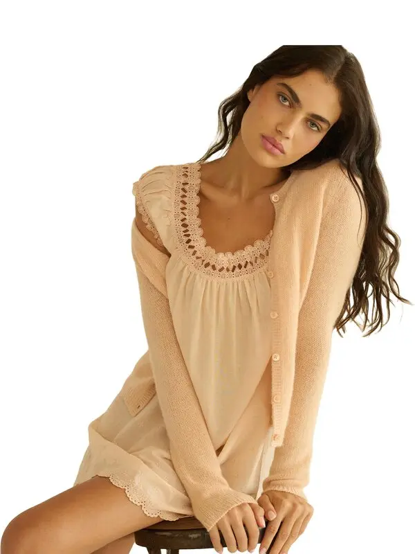 DÔEN Lelia Nightgown - Peach Sorbet