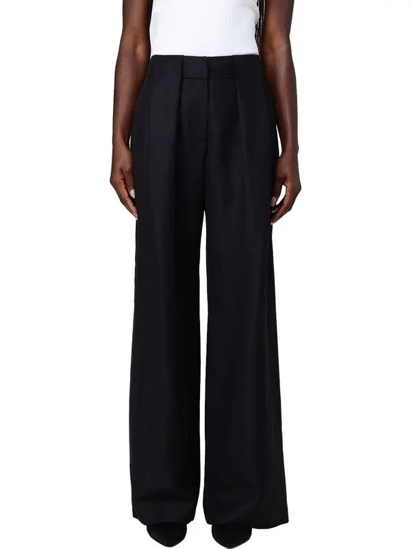 PT TORINO Wide Leg Trousers - Black