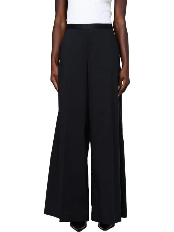 Liviana Conti Wide Leg Trousers - Black