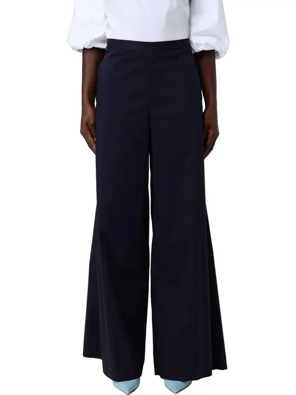 Liviana Conti Wide Leg Trousers - Blue