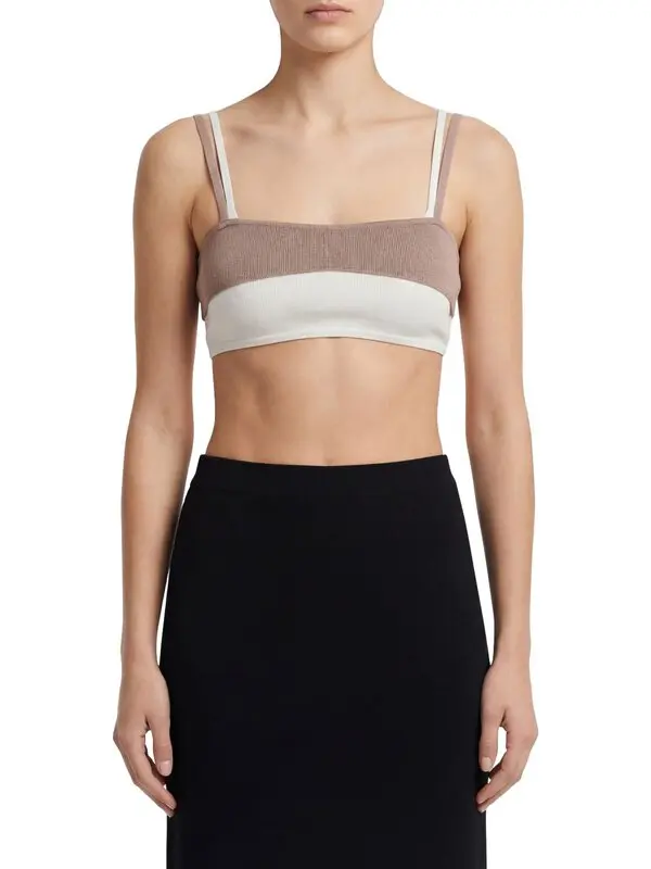 DIESEL® Cropped Top In Viscose Blend - Pink