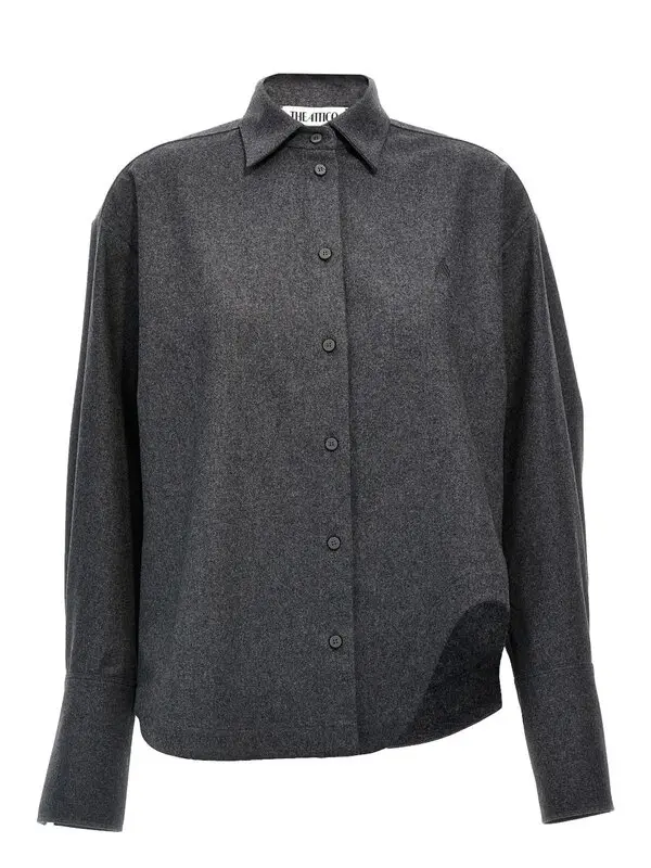 Attico Button-down Shirt - Grey
