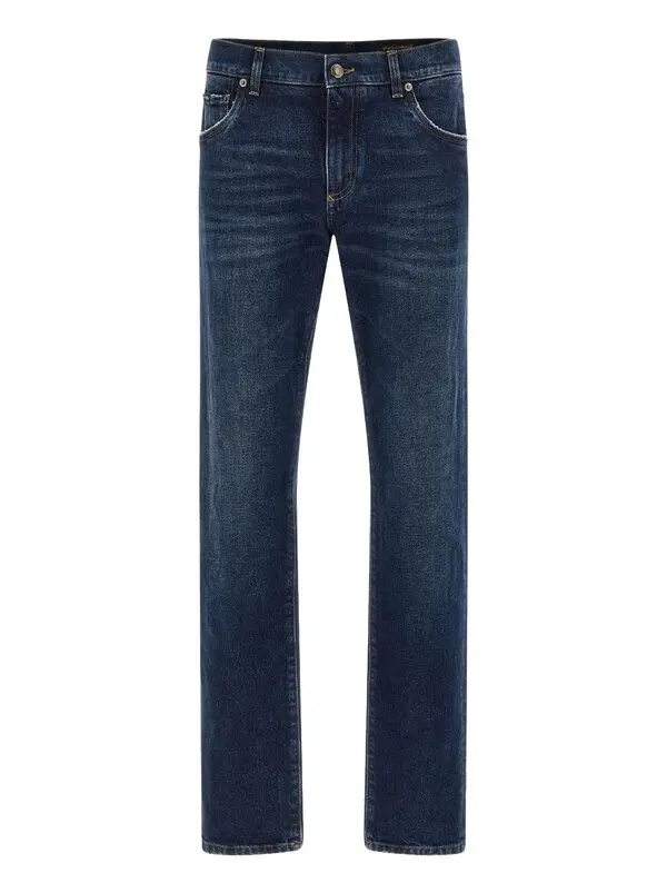 Dolce & Gabbana Straight Leg Jeans - Blue