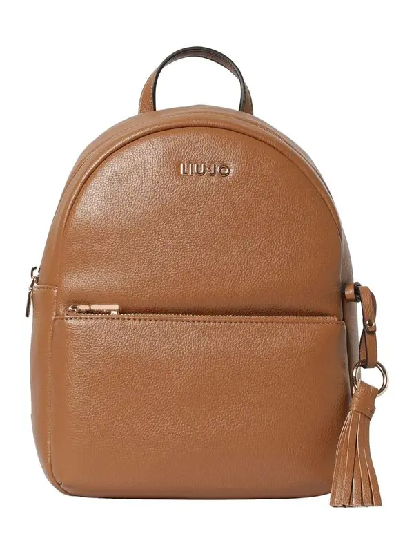 Liu Jo Grained Faux Leather Backpack - Brown