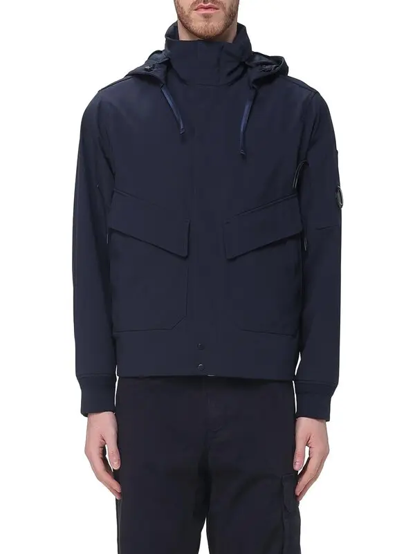 C.P. COMPANY Shell-r Short Windbreaker Jacket - Blue