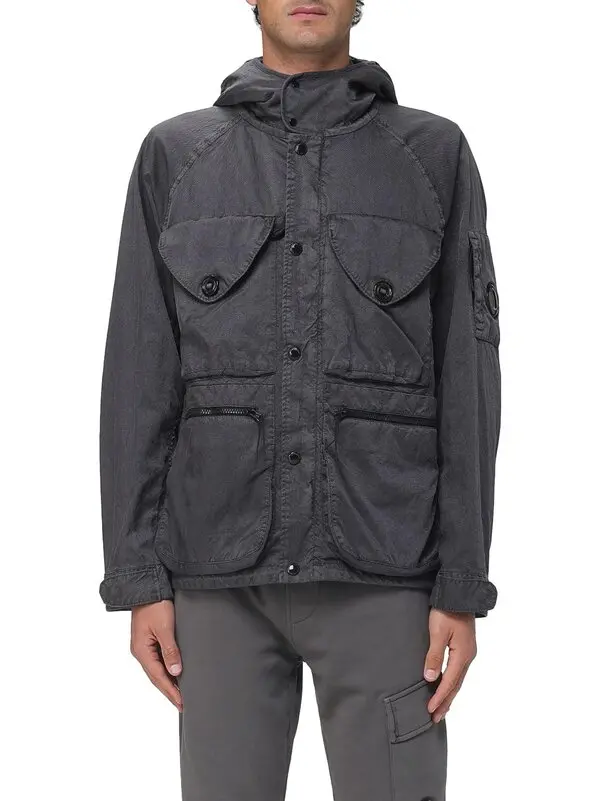 C.P. COMPANY Goggle Jacket In Recycled Panama Nylon - Grey