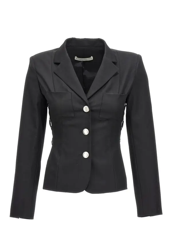 Alessandra Rich Tailored Jacket - Black