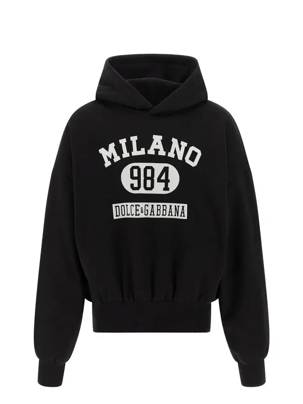 Dolce & Gabbana Hooded Sweatshirt - Black