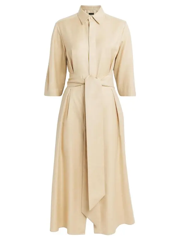 Colombo Cashmere-silk-linen Midi Dress - Yellow