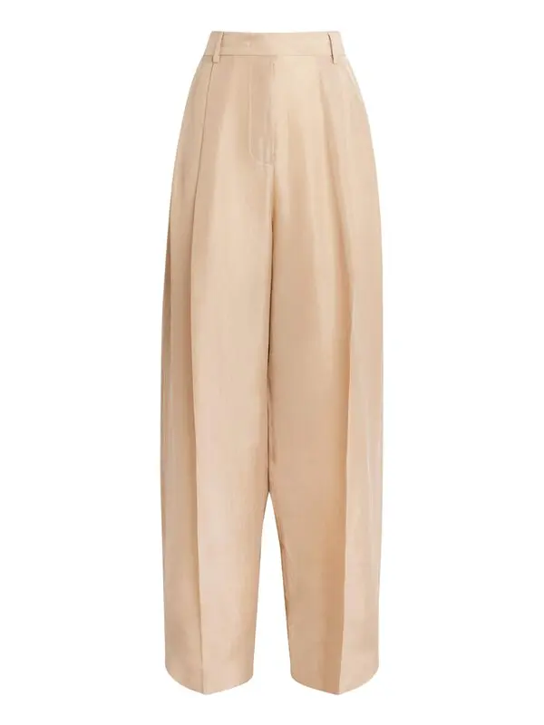 Fabiana Filippi Pleated Wide-leg Chinos - Beige