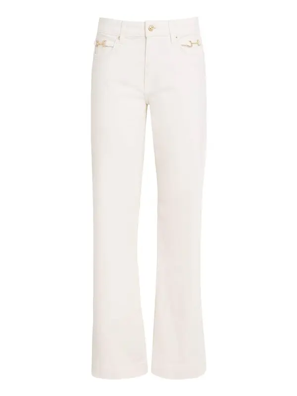 Paige Leenah Wide-leg Jeans - White