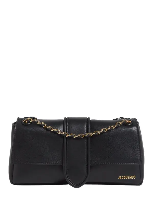 Jacquemus Le Bambino Chaîne Leather Shoulder Bag - Black