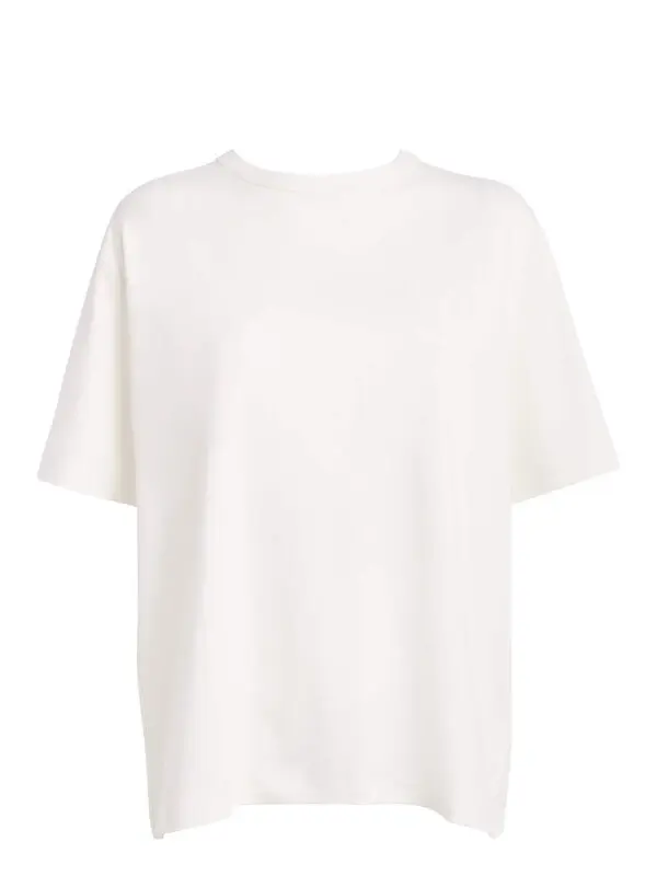 Jacquemus Cotton-silk Logo T-shirt - White