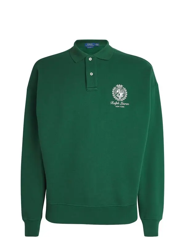 Polo Ralph Lauren Cotton-blend Polo Sweatshirt - Green