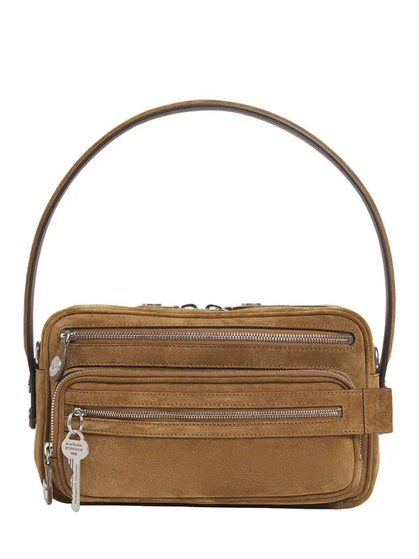 Acne Studios Camero Suede Shoulder Bag - Brown