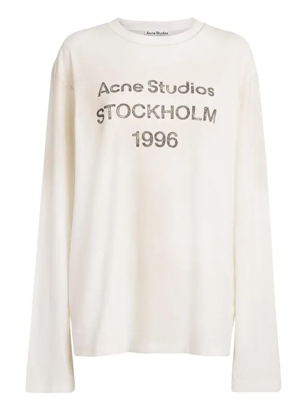 Acne Studios Cotton-blend Relaxed T-shirt - White