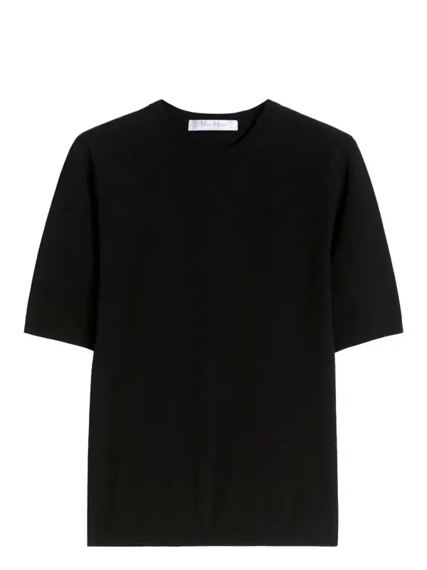 Max Mara Stretch Viscose Jumper - Black