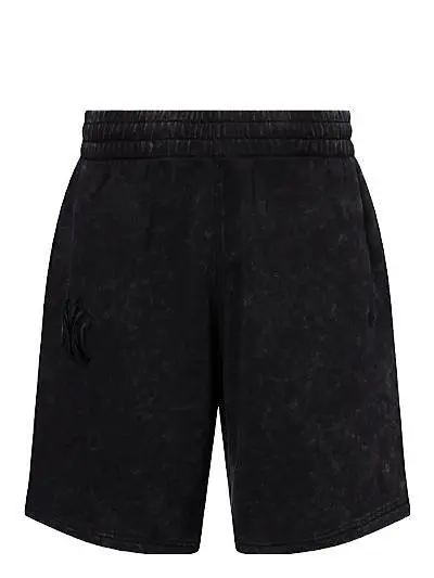 New Era New York Yankees Mlb Cotton-jersey Shorts - Black