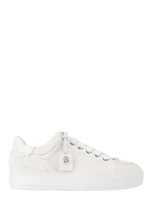 Kurt Geiger Southbank Tag Denim Trainers - White