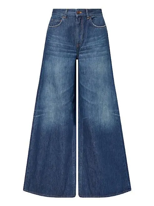 ME+EM Wide-leg Denim Jeans - Authentic Mid Blue W
