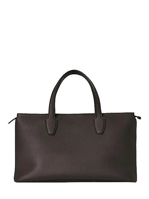 THE ROW Marcel Leather Top-handle Bag - Deep Brown Ans