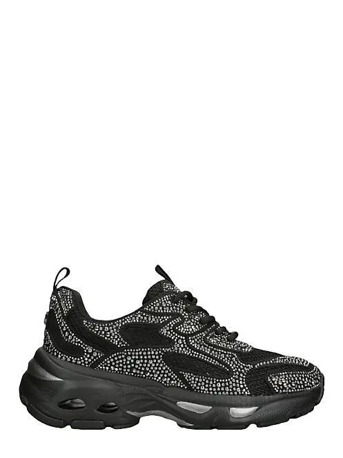 Steve Madden Zonar Woven Low Top Trainers - Black