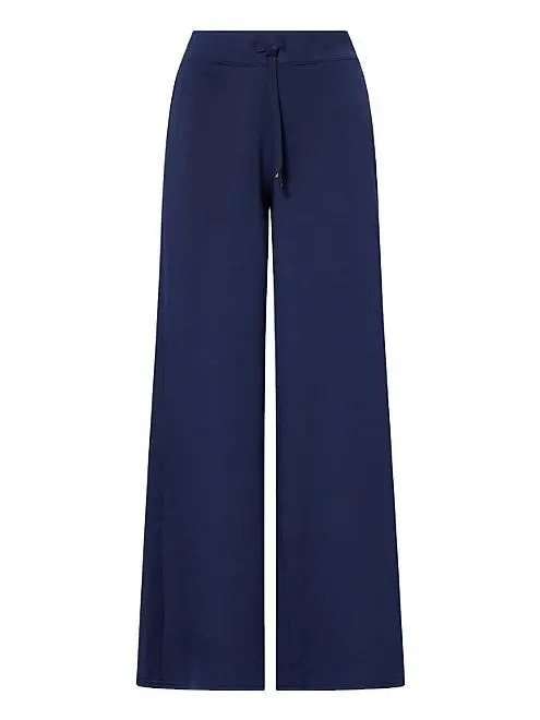 Spanx Airessentials Wide-leg Jogging Bottoms - Timeless Navy