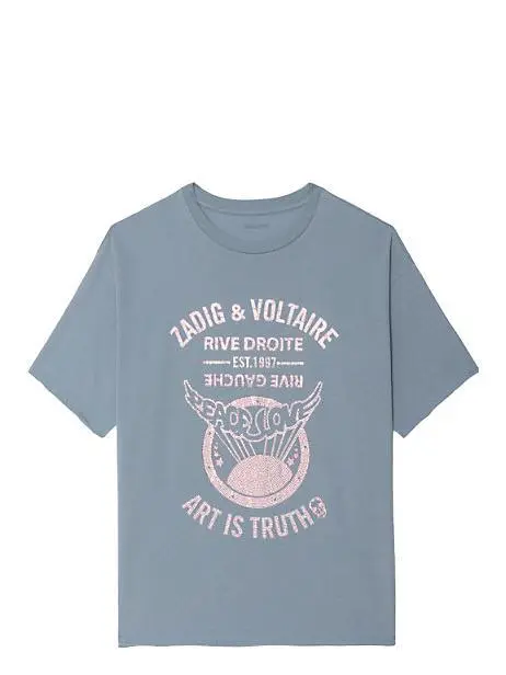 Zadig&Voltaire Berry Graphic-print Cotton T-shirt - Sixtine