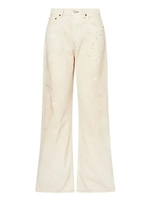 Acne Studios Trafalgar Straight-leg Denim Jeans - White