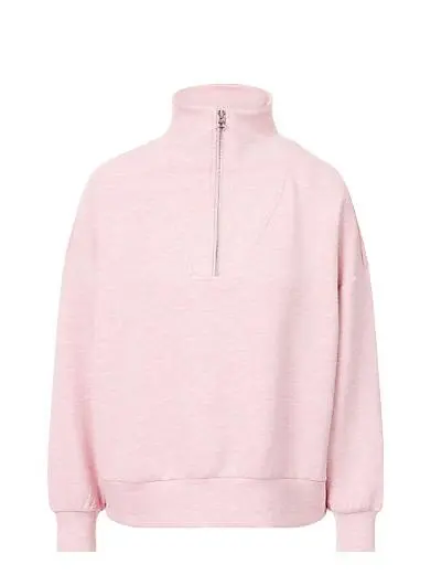 Varley Hawley Half-zip Relaxed Fit Sweatshirt - Rose Marl