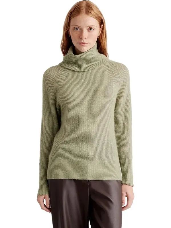Quince Alpaca Turtleneck Sweater - Sage