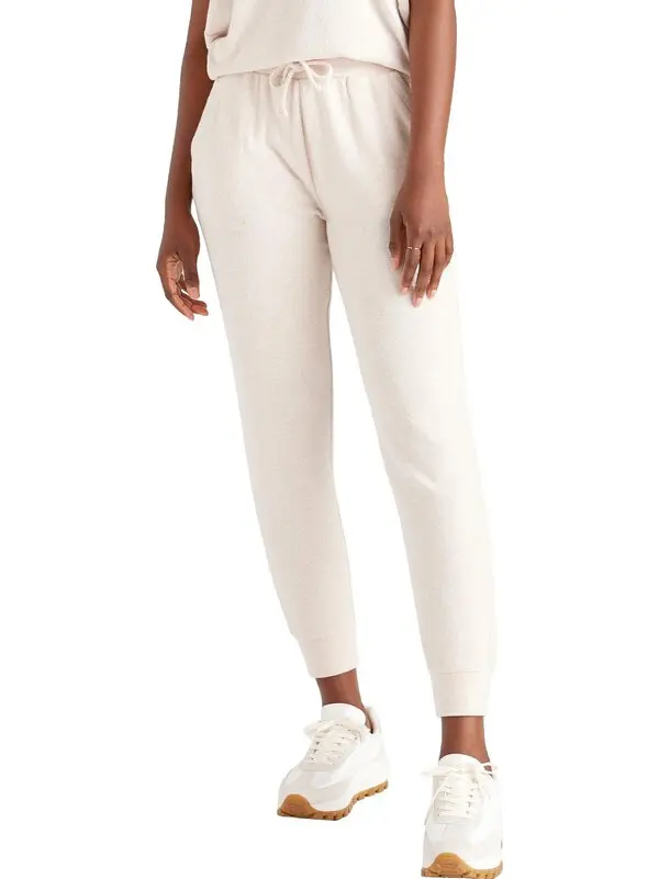 Quince Brushed Lounge Jogger - Heather Oatmeal