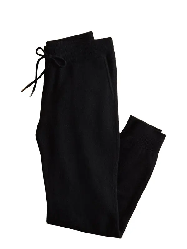Quince Mongolian Cashmere Sweatpants - Black