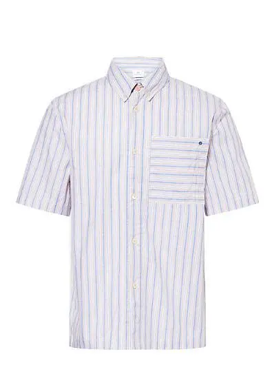 Paul Smith Striped Short-sleeve Cotton Shirt - Multi
