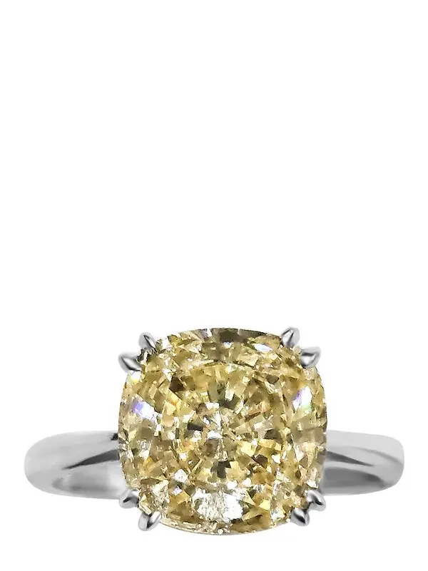 FANTASIA BY DESERIO Cushion Cut Solitaire Ring - Yellow Gold