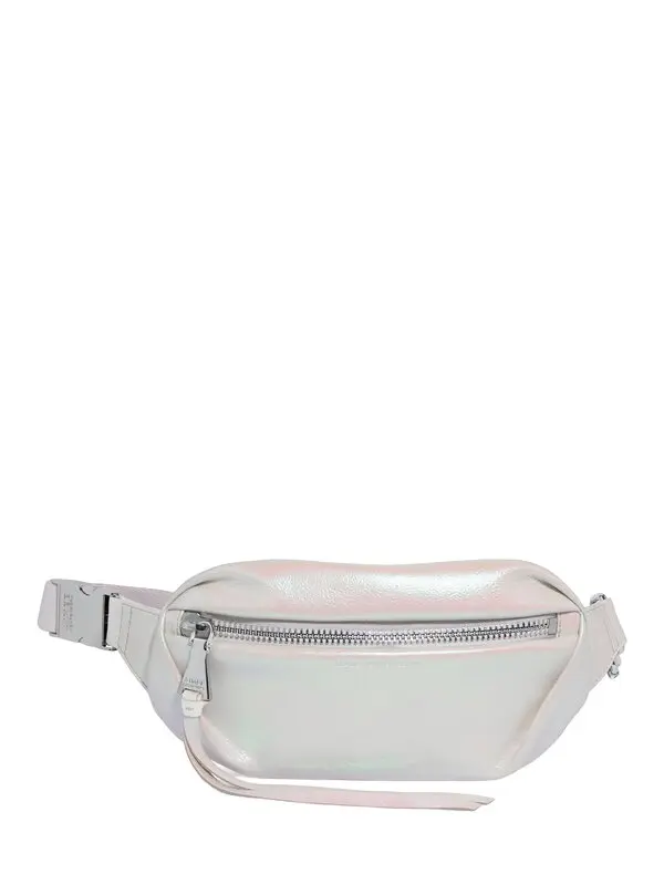 AIMEE Milan Novelty Belt Bag - White Iridescent