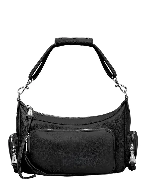 AIMEE Away We Go Convertible Shoulder Bag - Black Pebble