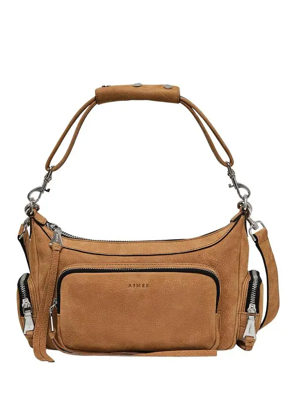 AIMEE Away We Go Convertible Shoulder Bag - Latte Nubuck