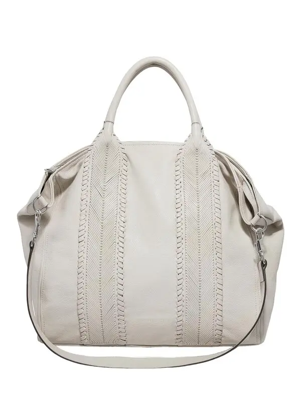 AIMEE All For Love Convertible Zip Tote - Chalk
