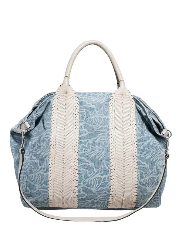 AIMEE All For Love Convertible Zip Tote - Denim Garden