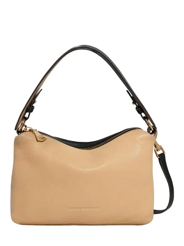 AIMEE Ava Convertible Shoulder Bag - Camel With Black