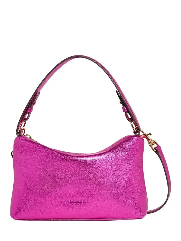 AIMEE Ava Convertible Shoulder Bag - Metallic Power Pink